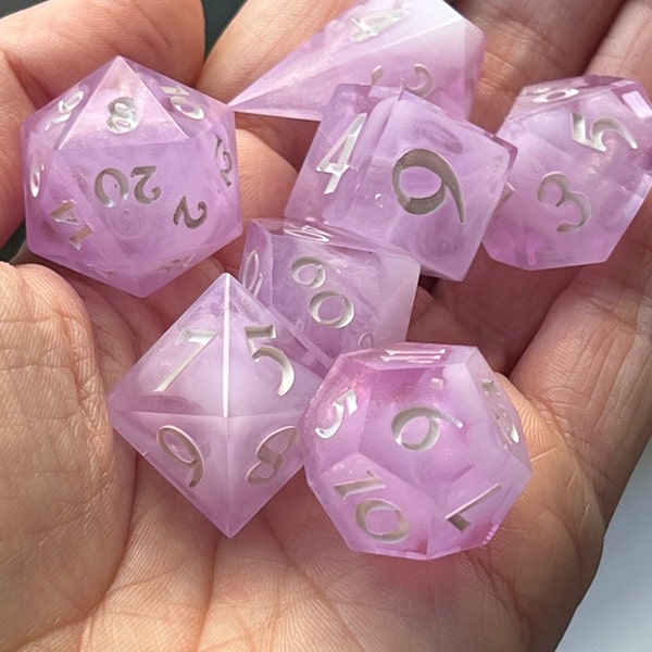 Strawberry Lemonade || Resin Dice Set || 6 Piece Set || D6 || Rpgdice ...
