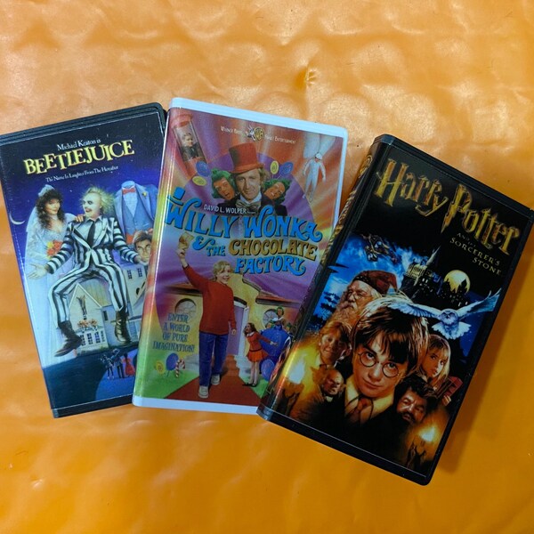 Mini 1:6 VHS (A-J Titles) Tapes Choose the Movie! Retro Miniatures 80's ...