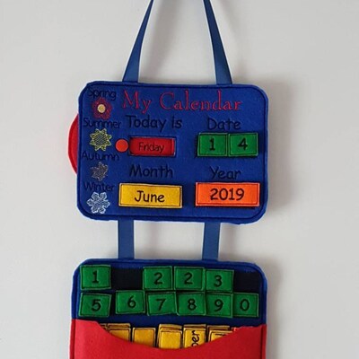 My Calendar Embroidery Design File - Etsy