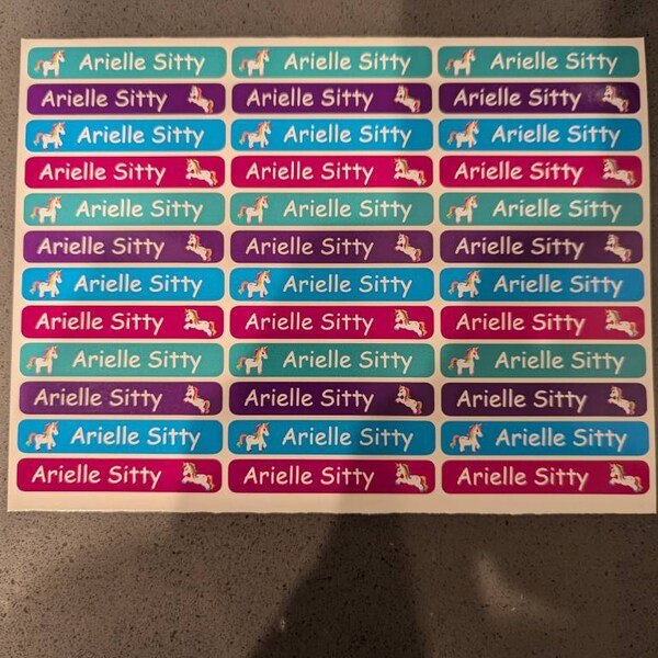 Personalized Name Labels for Kids Waterproof Labels Dishwasher Safe ...