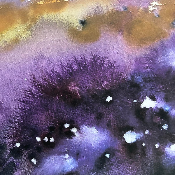 Purple Field Wall Art | Lavender Field Art Print | Purple Abstract ...