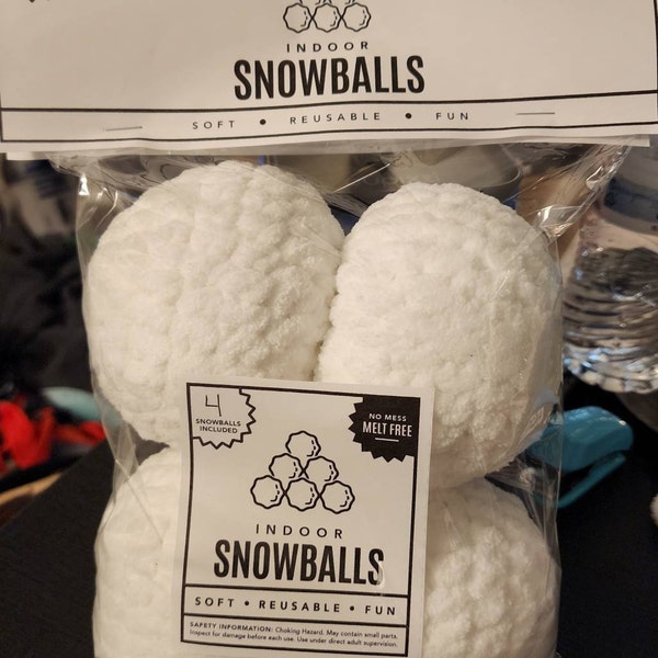 PRINTABLE Snowball Packaging - DIGITAL PDF - Insert Cards & Labels for ...