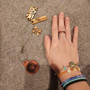 HAKU, Banana Ball Python Bracelet, Laser Cut Hand Made Leather Snake ...