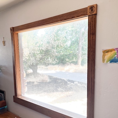 Wooden Rosette 45 Square Door Window Trim 3.5 Bullseye Diameter - Etsy