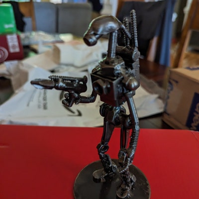 Wall-e Recycled Scrap Metal Statuehandmade Steelcartoon - Etsy