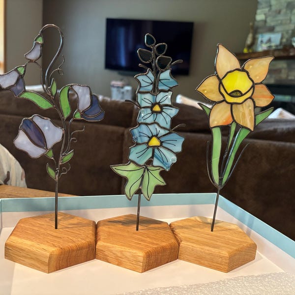Stained Glass Spider Web Plant Stake, Halloween Decor for Pot, Glass ...