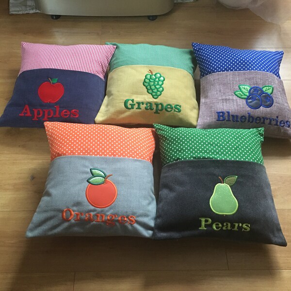 Fruit Applique Design Set. Fruit Embroidery Design Set. Watermelon ...