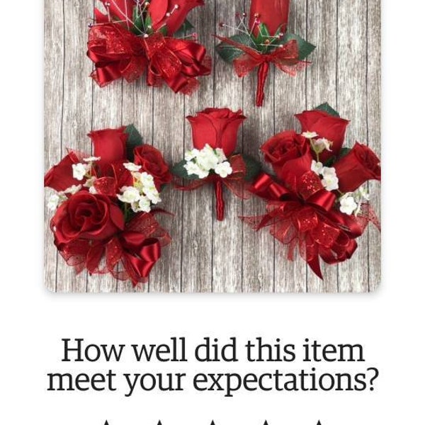 New Artificial Red Rose Bud Corsage, Red Rose Mother's Corsage, Red ...