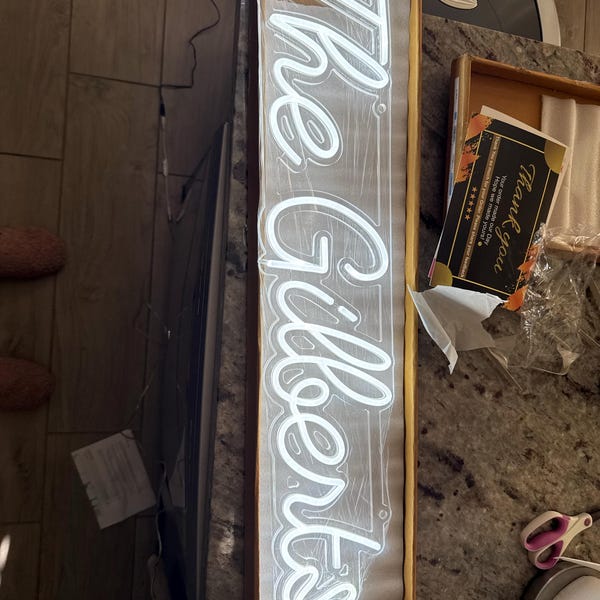 Wedding Name Neon Sign - Neon Sign Wedding - Neon Light Sign - LED Neon ...