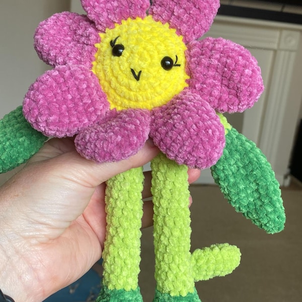 Petal the Floppy Flower Crochet Pattern - Amigurumi Spring Snuggler ...