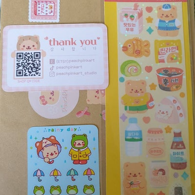 10 Korean Snacks Sticker Pack Water Resistance Laminated Die - Etsy