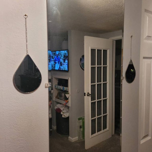 Water Drop Decorative Mirrors, Teardrop Wall Mirror, Living Room Wall ...