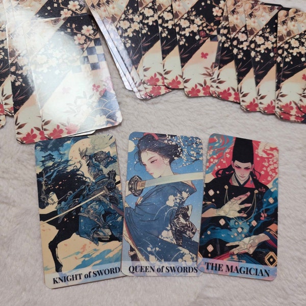 Printable Ukiyo-e Tarot Full Deck – 22 Major Arcana Cards + 56 Minor Arcana Cards + 2 Back ...