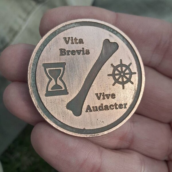 Scale of Life Token - EDC Pocket Fidget Worry Stone Challenge Coin ...