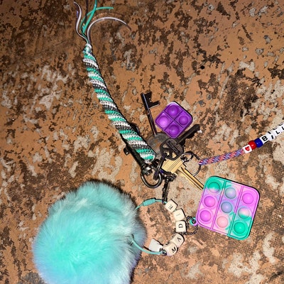 Ready to Ship Woven Keychain Rexlace Plastic Lace Scoubidou Scoubi ...