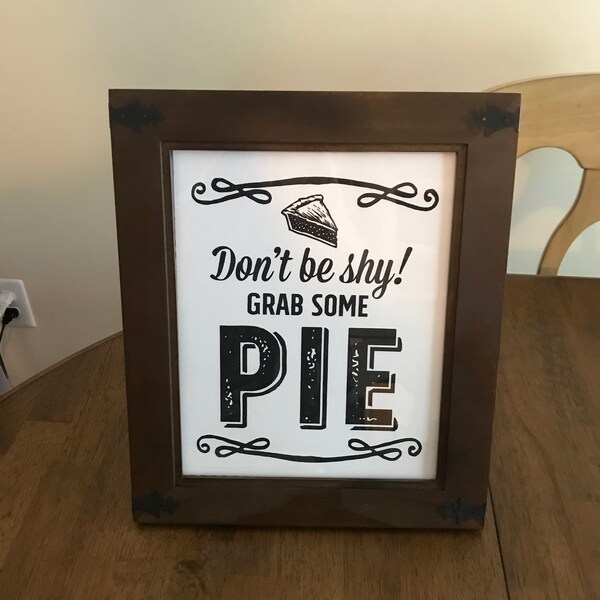 Pie Bar Sign, Printable Wedding Pie Sign, Pie Sign, Pie Bar Sign, Pie ...