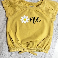 Daisy Flower One Svg, 1st Birthday Svg, First Birthday Svg, Autism Svg ...