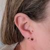 Clip on Fake Cheater Earrings, Ear Hoops, Gold, Black, Rose Gold and ...