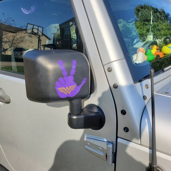 Custom Wave Decals- Set of 2 Fits Jeep Wrangler| Peace Wave | JK, JL ...
