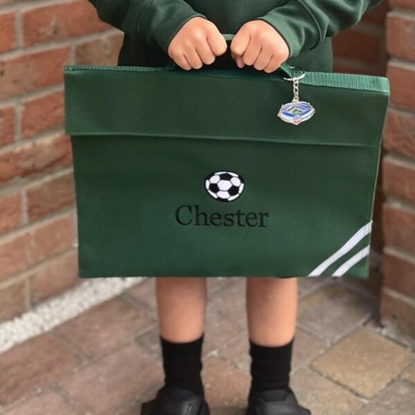 Personalised Kids Book Bag, Purple Rainbow Reading Book Bag ...