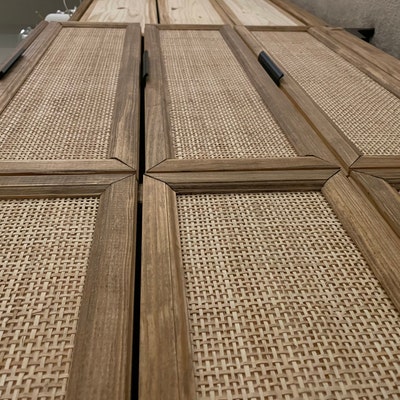 Rhombic Pattern Natural Cane Sheet Rattan Closed Weave Cane Webbing ...