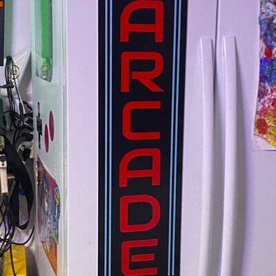Arcade Sign Vertical Gamer Gift Custom Arcade Decor Game - Etsy