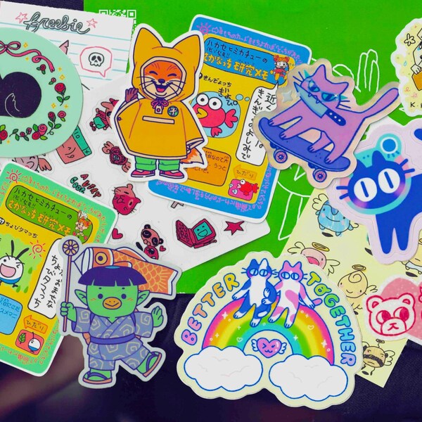 Angry Emo Cat Sticker | Holographic Cat Sticker, Waterproof, Cute Cat ...