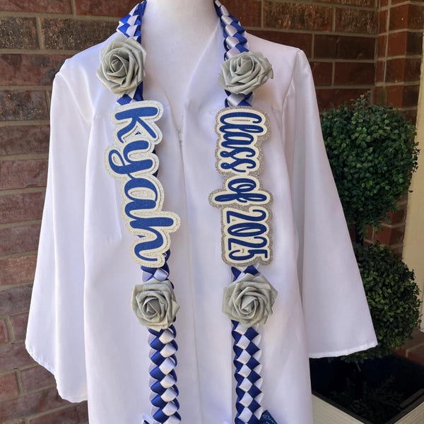 Customized Graduation Lei, Gift for Graduation, 2 Color Graduation Lei ...
