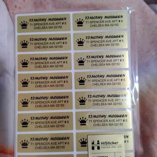 Christmas Return Address Label(46x15mm)/ Waterproof Address Label ...