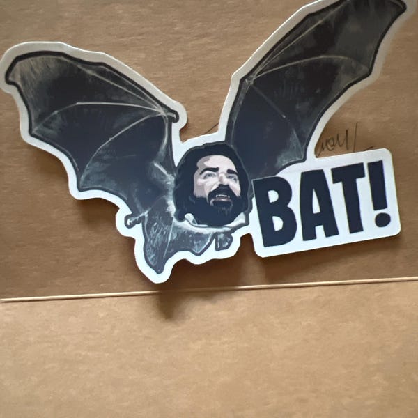 What We Do in the Shadows Vinyl Sticker or Magnet - Laszlo - "bat!" - Etsy