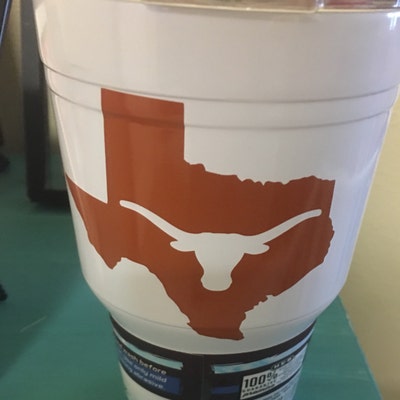 Yeti Colster Sticker Personalized Yeti Vinyl Decal With State - Etsy