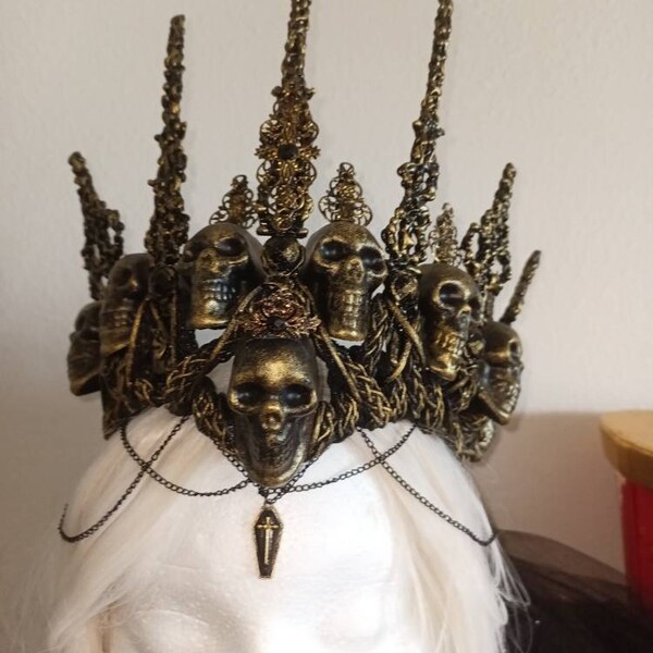Evil Queen, Dark Fairy Crown, Gothic Crown, Gothic Wedding, Death Skull ...