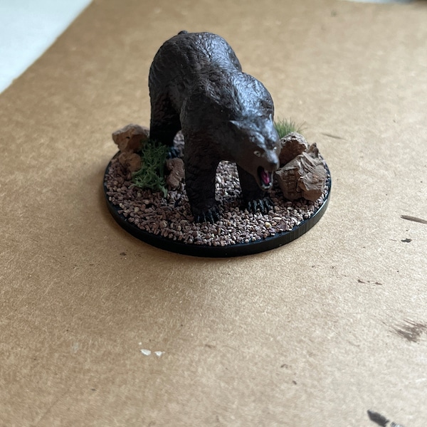 Bear Dnd Miniature, Beast Dnd Miniature, Druid Wild Shape Dnd Miniature ...