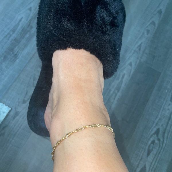 Gold Filled Chain Anklet, Waterproof Anklet, Non Tarnish, 10inch, 11 ...