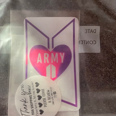 BTS Logo Decal BTS X ARMY Heart Decal Bts Laptop Decal Army Gift Kpop ...