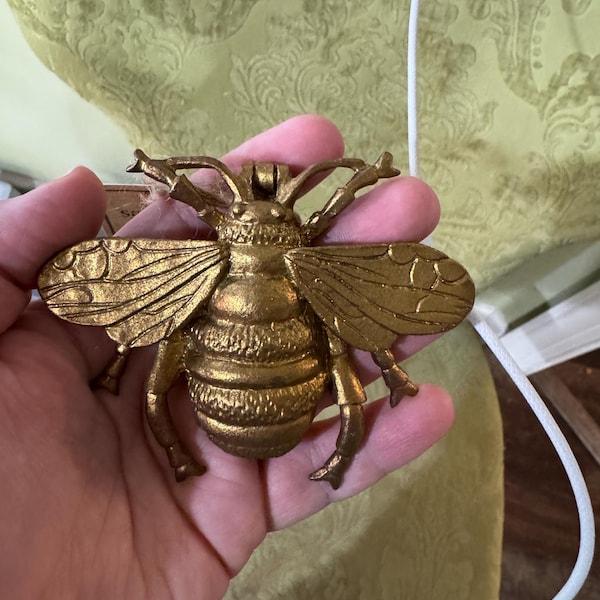 Vintage Style Gold Bumble Bee Hook Curtain Tie Back, Wall Mounted Hook ...