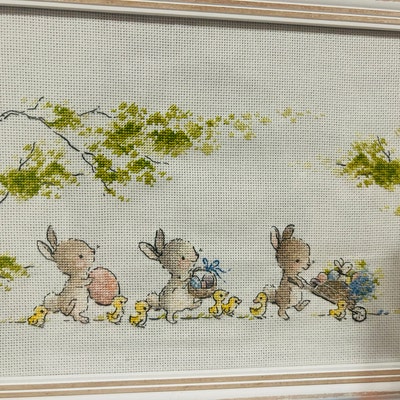 Little Bunny Cross Stitch Pattern Silhouette Rabbit Cross Stitch Bunny ...