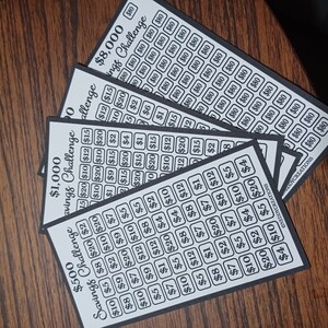 8000 Dollar Savings Challenge, Savings Challenge Envelopes, Savings ...