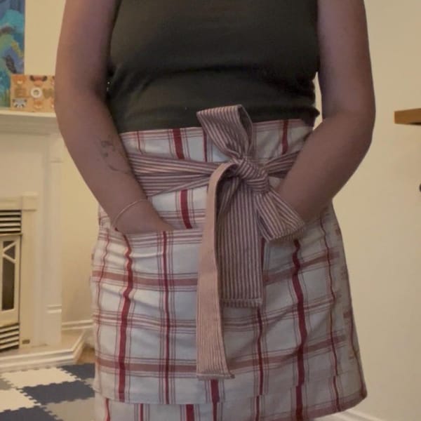 Easy to Sew/ Half Apron Sewing Pattern/ Pinafore Tutorial PDF/ Apron ...