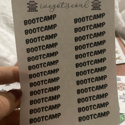 Planner Sticker Bootcamp - Etsy