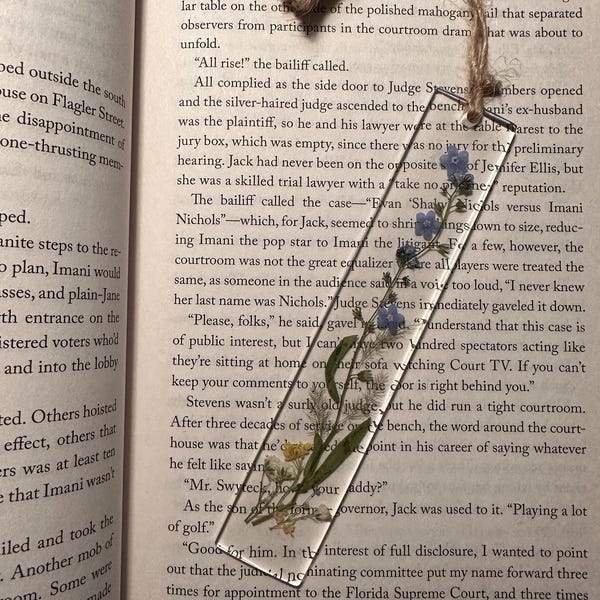 Personalized Resin Bookmark. Forget-me-not Flowers. Graduation Gifts ...