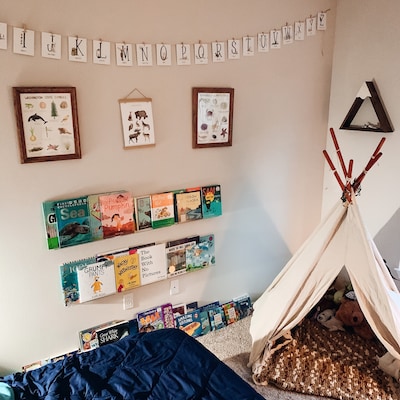 Alphabet Adventure Flash Cards// Outdoors Girls Room Decor Baby Boy ...