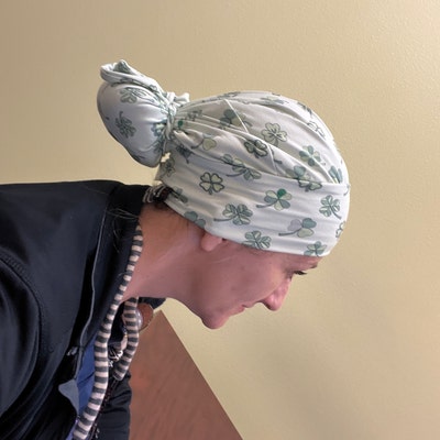 Succulent Scrub Cap High Bun Surgical Hat With Buttons Long - Etsy