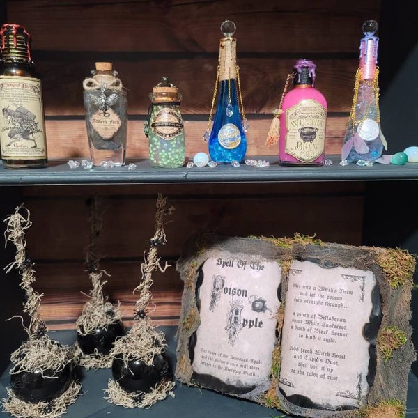 Spooky Potion Bottles, Halloween Home Decor, Halloween Decor, Creepy ...