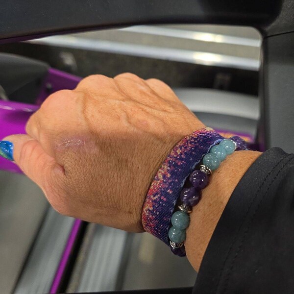 Amethyst & Aquamarine 'cleansing' Bracelet - Etsy