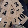 Burlap Table Numbers.Reception Table Numbers, Rustic Wedding, Wedding ...