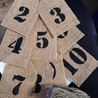 Burlap Table Numbers.Reception Table Numbers, Rustic Wedding, Wedding ...