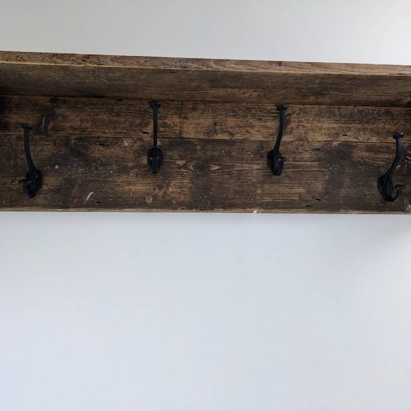 PACK OF 5 BLACKSMITH Cast Iron Rustic Hat and Coat Hooks Vintage Retro ...