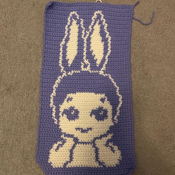 Rabbit Sonny Angel Inspired Crochet Tapestry Pattern - Etsy