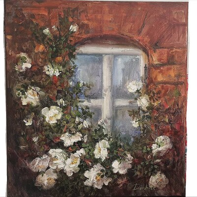 Cat Original Oil Painting by Daiga Dimza Bright Colorful Abstract Art ...